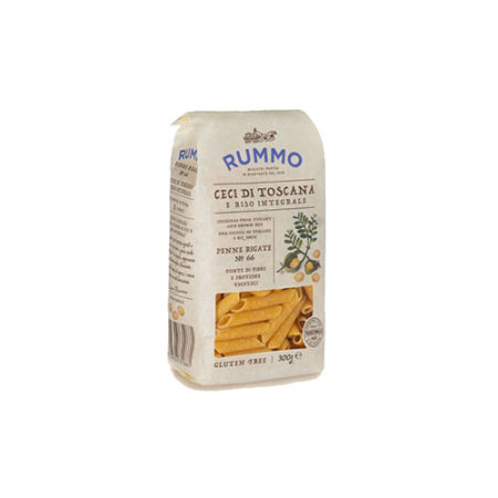 Rummo Penne Rigate n°66 – chickpea & brown rice – National Food Shop
