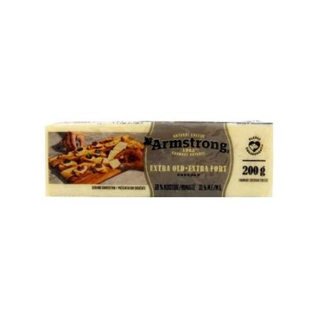 Armstrong Block Cheese – Extra Old White Cheddar 200g – National Food Shop