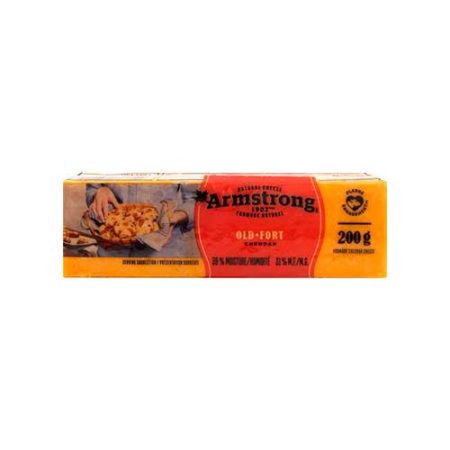 Armstrong Block Cheese – Old Yellow Cheddar 200g – National Food Shop