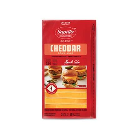 Saputo Sliced Cheese – Mild Cheddar – National Food Shop